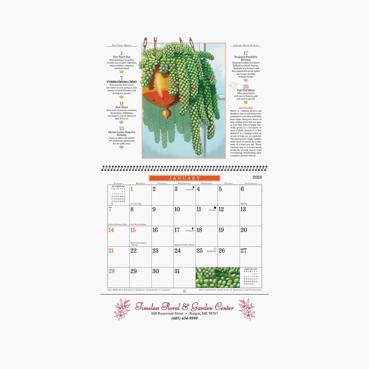 The Old Farmer's Almanac Gardening Stapled Calendar | HALO Branded ...