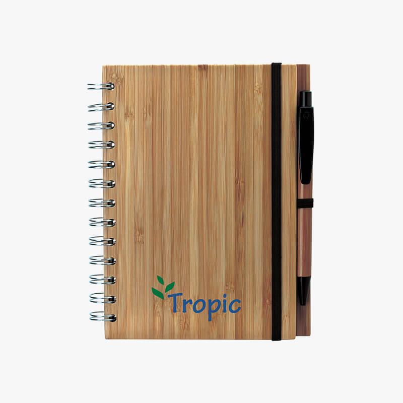 Albany Bamboo Notebook & Pen | HALO Branded Solutions