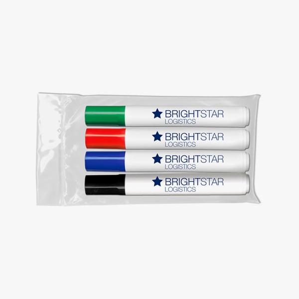 Liqui-Mark® Chisel Tip Dry Erase Marker 4-Pack | HALO Branded Solutions