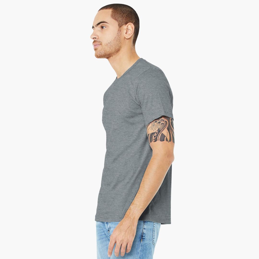 The Essentials BELLA + CANVAS Unisex Heather CVC Short Sleeve Tee ...