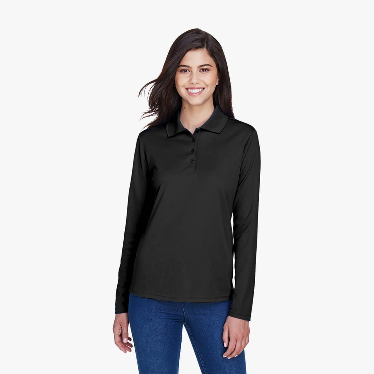 CORE 365 Ladies' Pinnacle Performance Long-Sleeve Piqué Polo | HALO ...