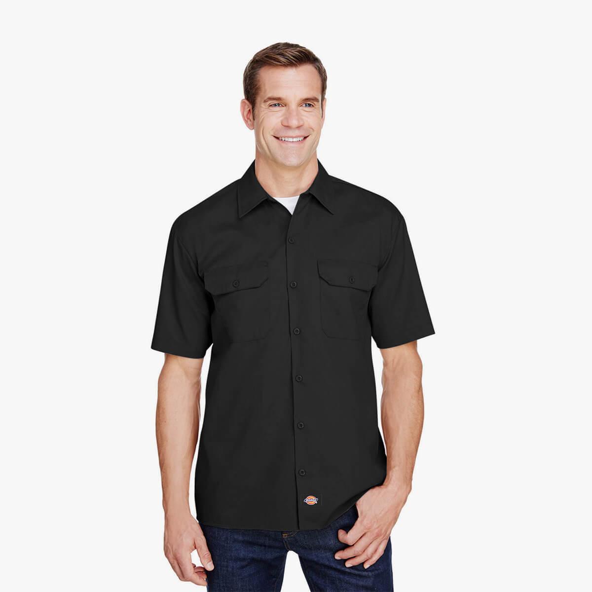 Williamson Dickie Mfg Co Mens Flex Short Sleeve Twill Work Shirt