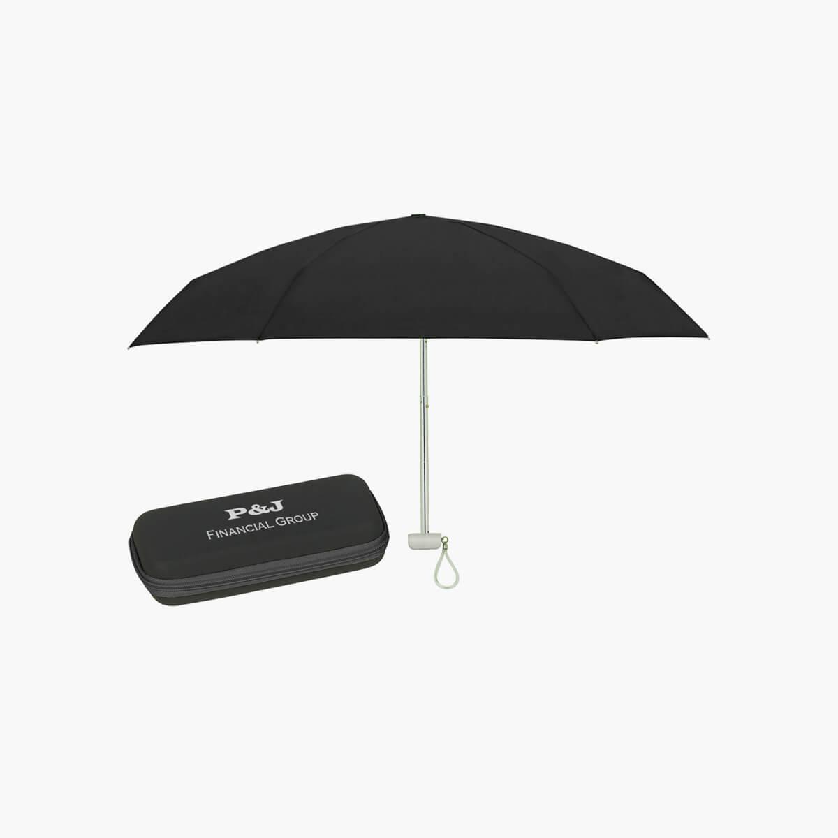 37" Arc Telescopic Folding Travel Umbrella With Eva Case | HALO Branded ...