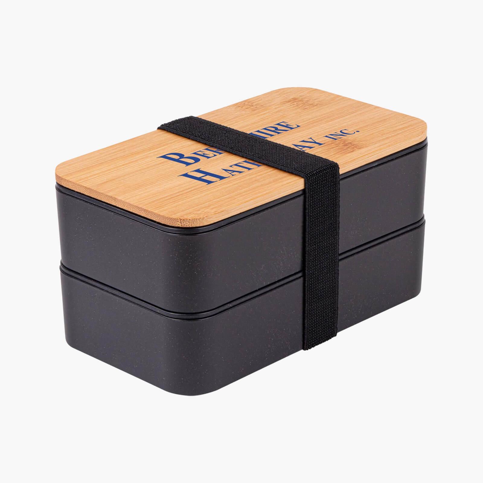 Wheat Straw Bento Box | HALO Branded Solutions